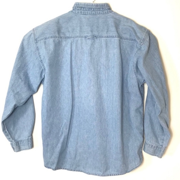 Harley-Davidson | Shirts | Harley Davidson Firefighter Denim Button Up ...